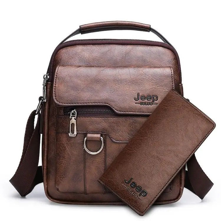 JEEP BULUO MEN'S CROSSBODY SHOULDER BAG AND LEATHER HANDBAG – Caatworld